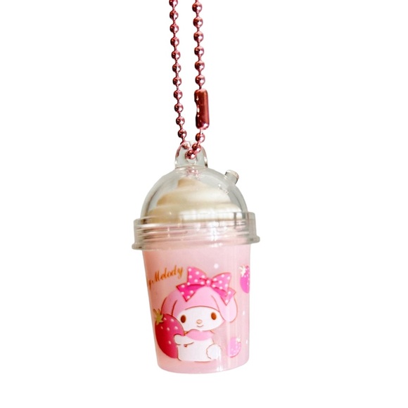 Sanrio | Accessories | Sanrio My Melody Pink Milkshake Keychain Cute ...